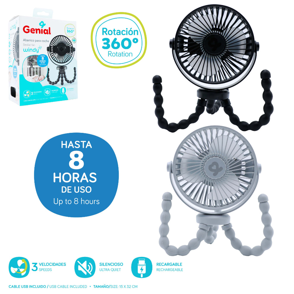 Genial - Abanico recargable para bebe